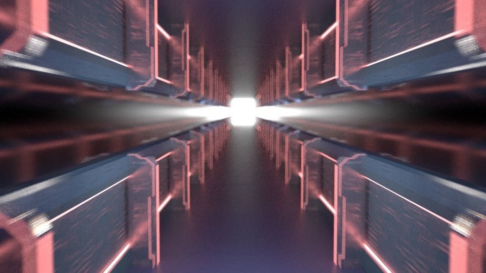 Technology spin shuttle logo 3D model animated | CGTrader