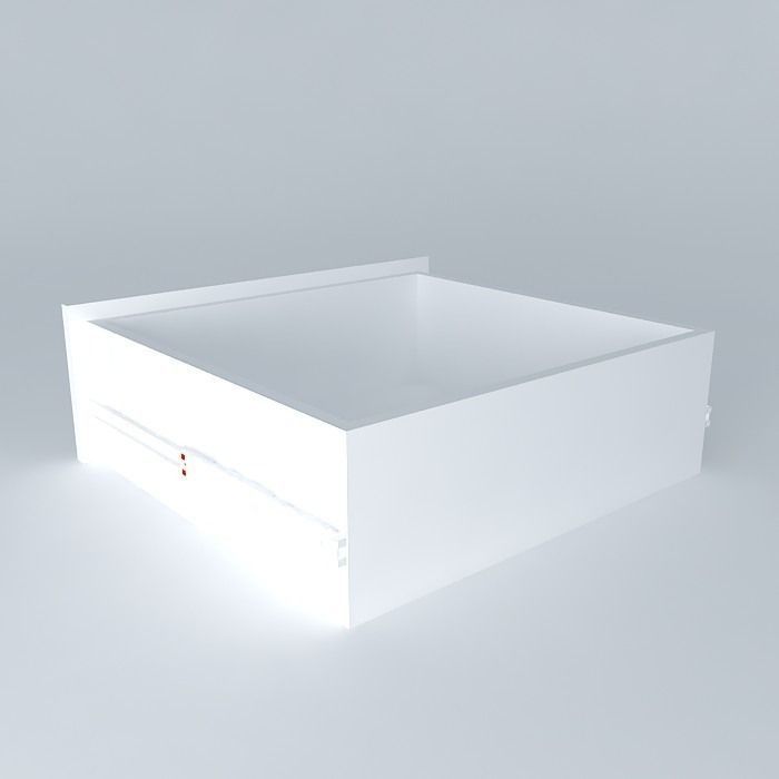 Drawer box free 3D model | CGTrader