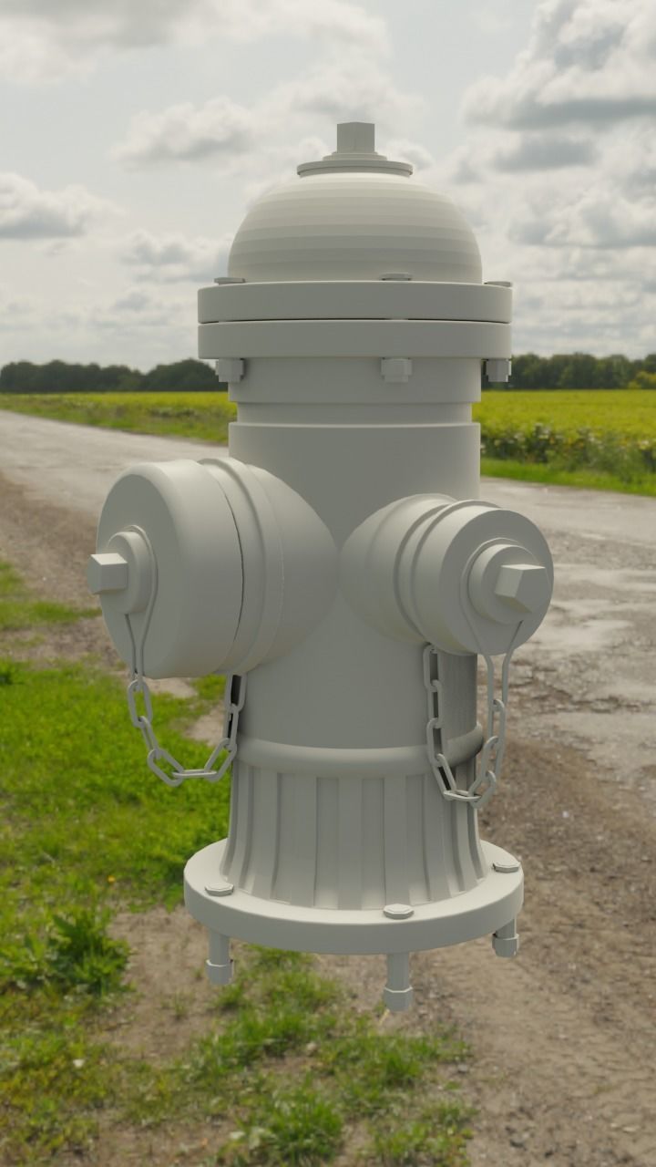 3D model Fire hydrant realistic 2K textures VR / AR / low-poly | CGTrader