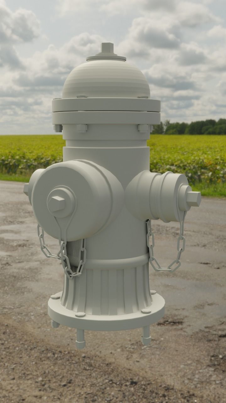 3D model Fire hydrant realistic 2K textures VR / AR / low-poly | CGTrader