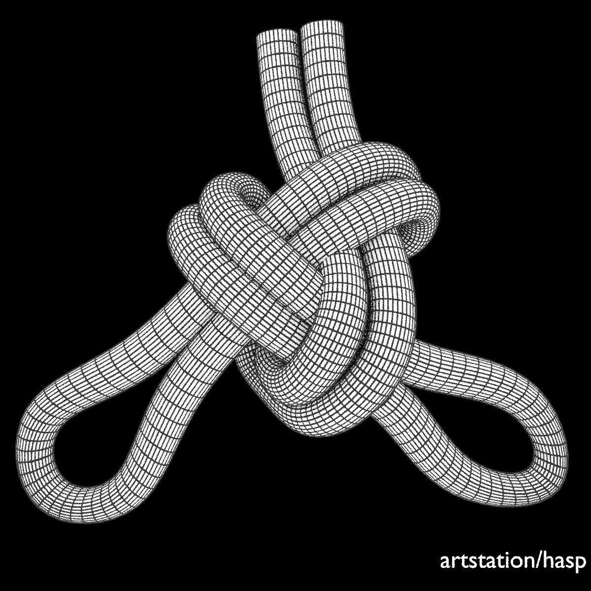 3D model triple crown knot VR / AR / low-poly | CGTrader