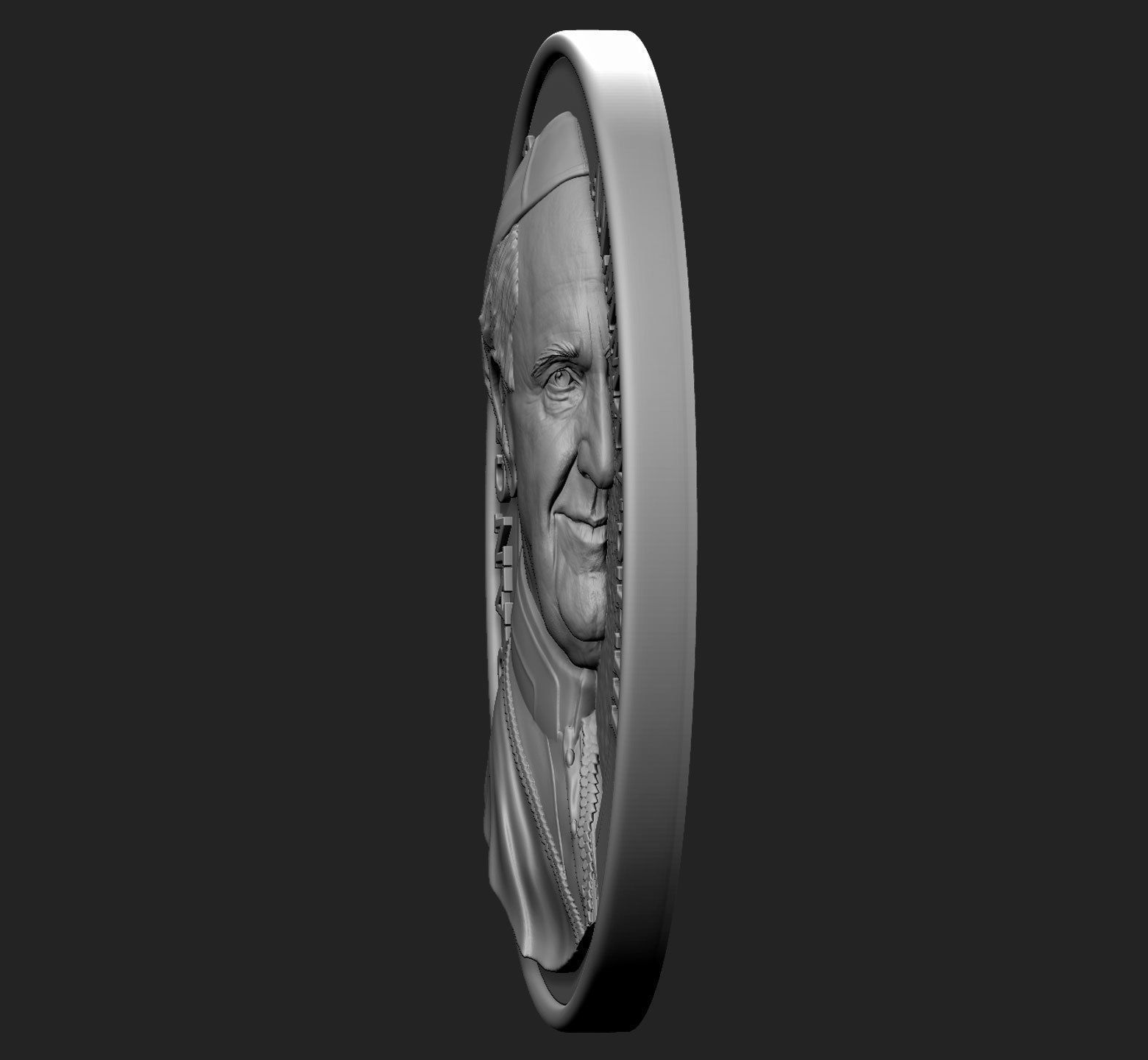 Pope Francis Medallion v2 3D model 3D printable | CGTrader