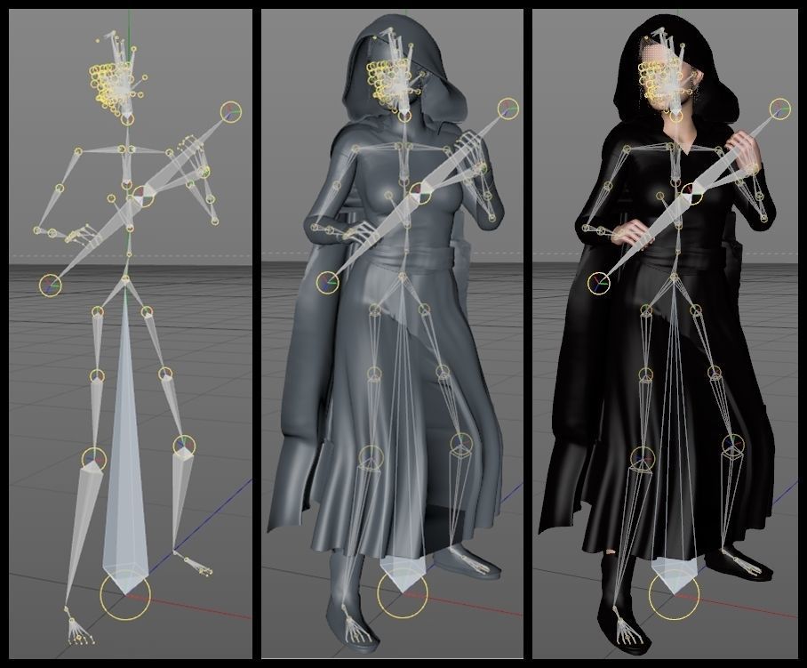 Sith Dark Rey Palpatine 3D model animated rigged | CGTrader