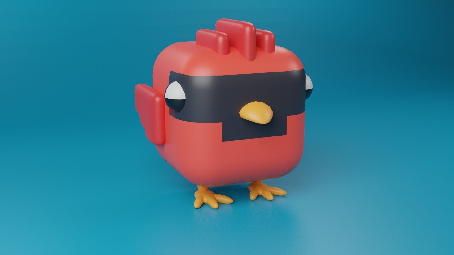 3D model Cute cartoon Bird 3d stylized Character animal VR / AR / low ...