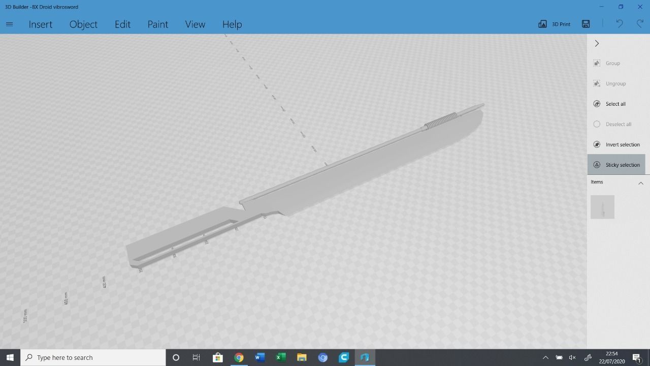 BX Commando Droid vibrosword 3D model 3D printable | CGTrader