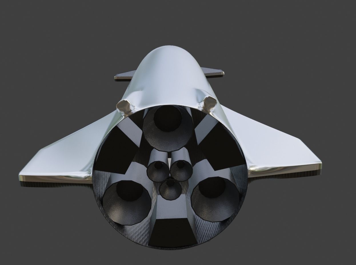 3D model SpaceX Starship Super Heavy - Elon Musk Mars ship VR / AR ...