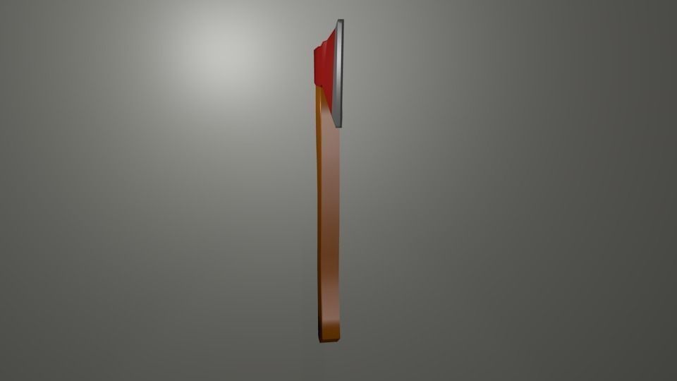 High-Poly Axe with ribbon free 3D model | CGTrader
