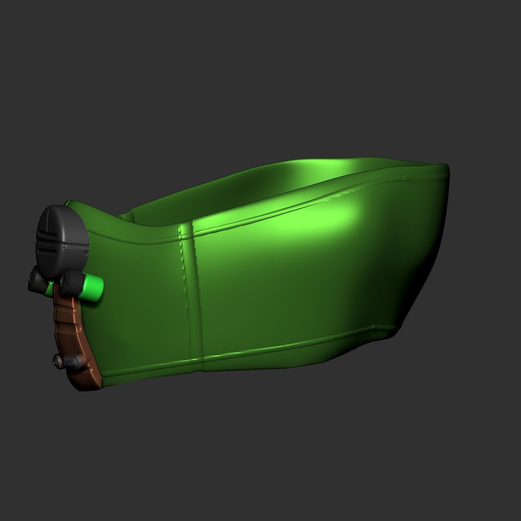 gas mask millitary high poly sculpt 3d printable ver 3 3D model | CGTrader