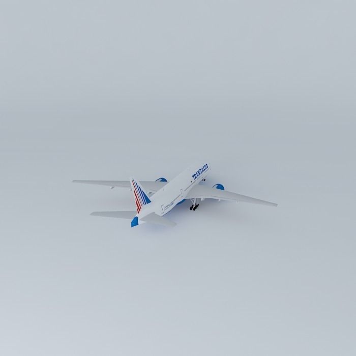 Transaero Airlines Transaero Boeing 777 200ER 2014 free 3D model | CGTrader