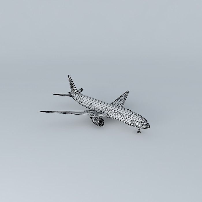 Transaero Airlines Transaero Boeing 777 200ER 2014 free 3D model | CGTrader