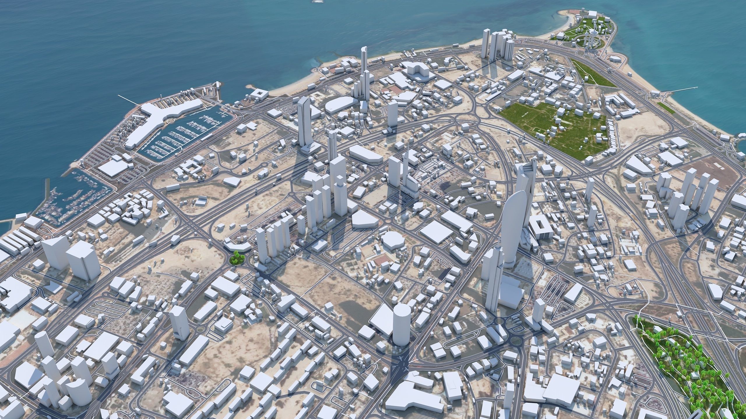 3D model Kuwait Full City and Country VR / AR / low-poly | CGTrader