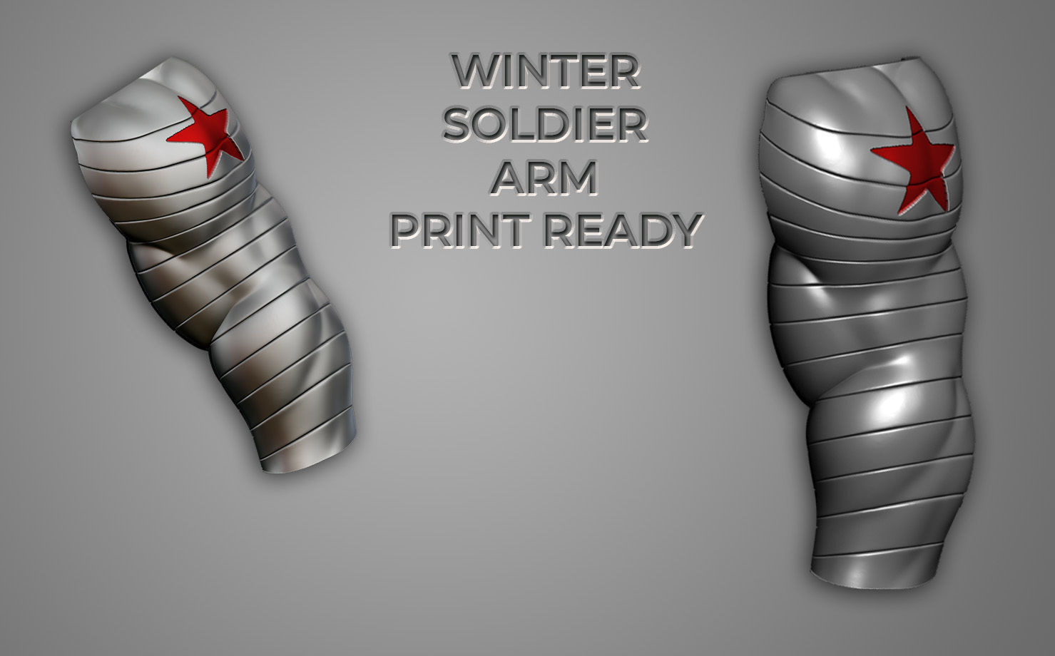 Winter soldier metal arm 3D model 3D printable | CGTrader