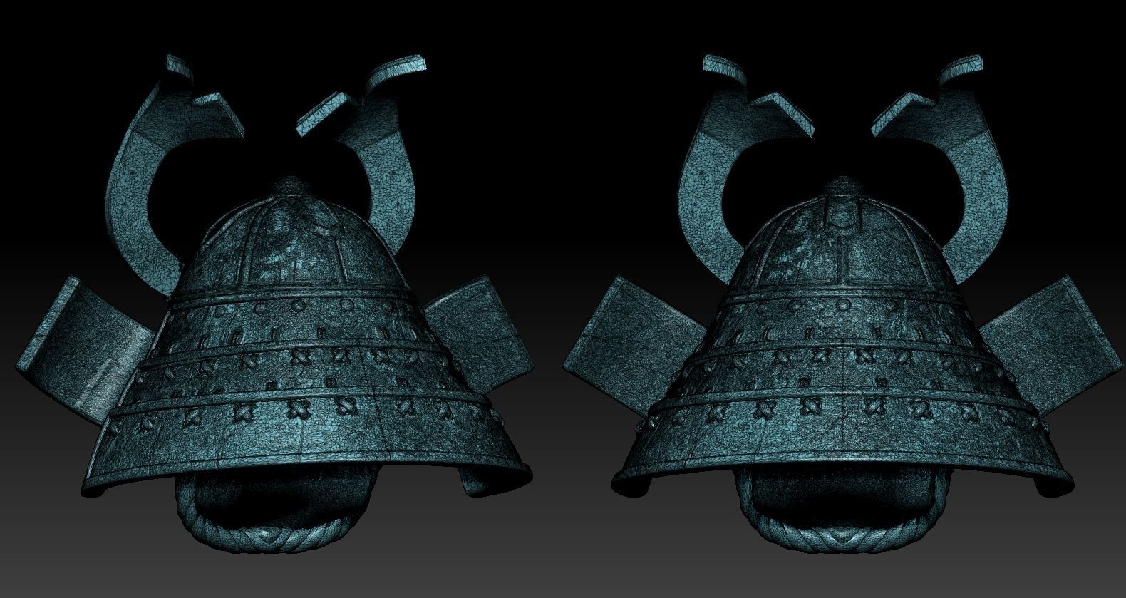 Skull Samurai 3D model 3D printable | CGTrader