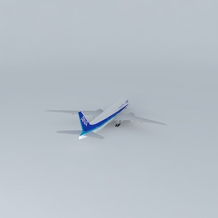 ANA All Nippon Airways Boeing 777 381 ER New Livery 2014 free 3D model ...