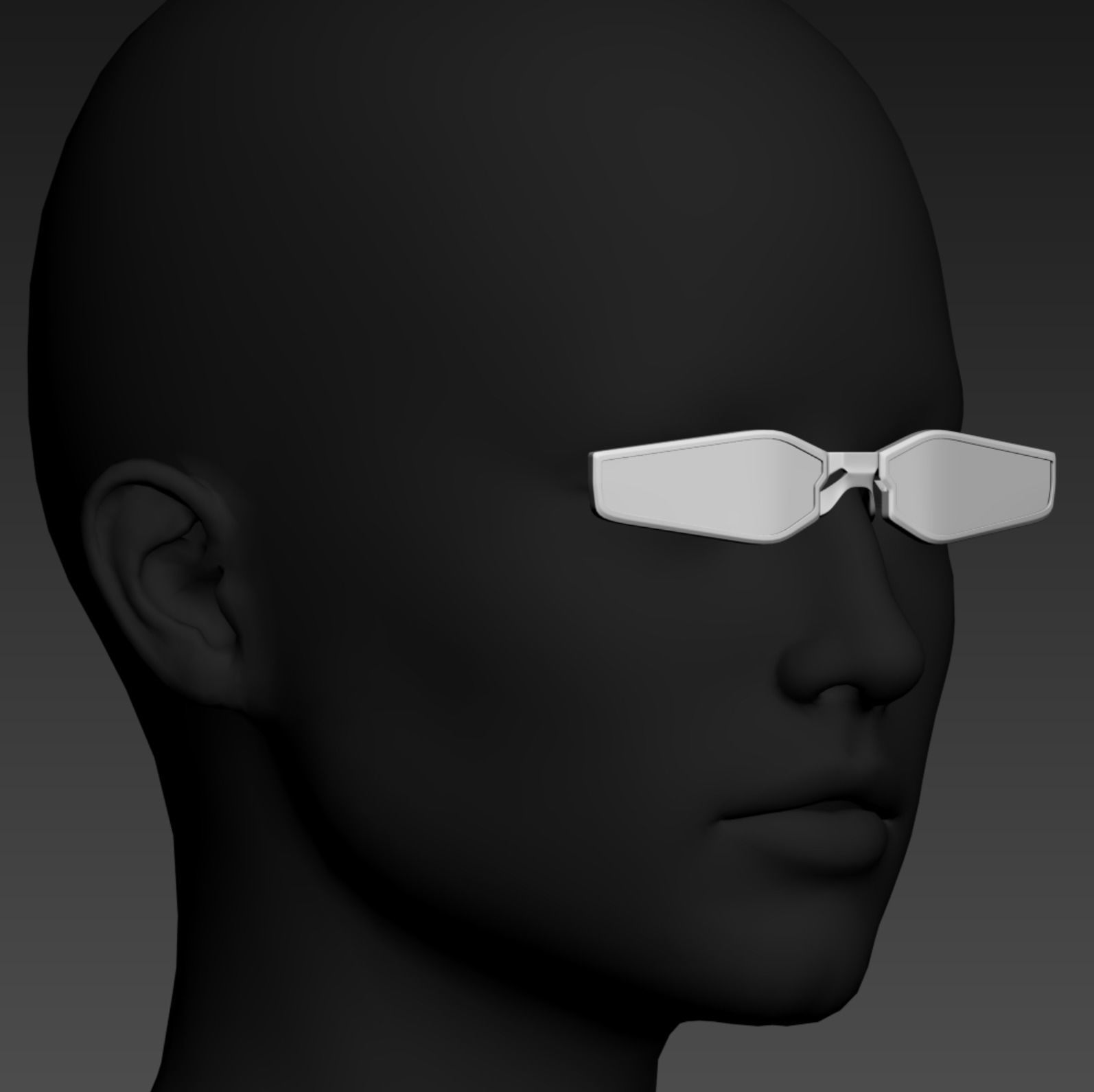 Highpoly Glasses Or Sunglasses Without Temples 3d Model Cgtrader