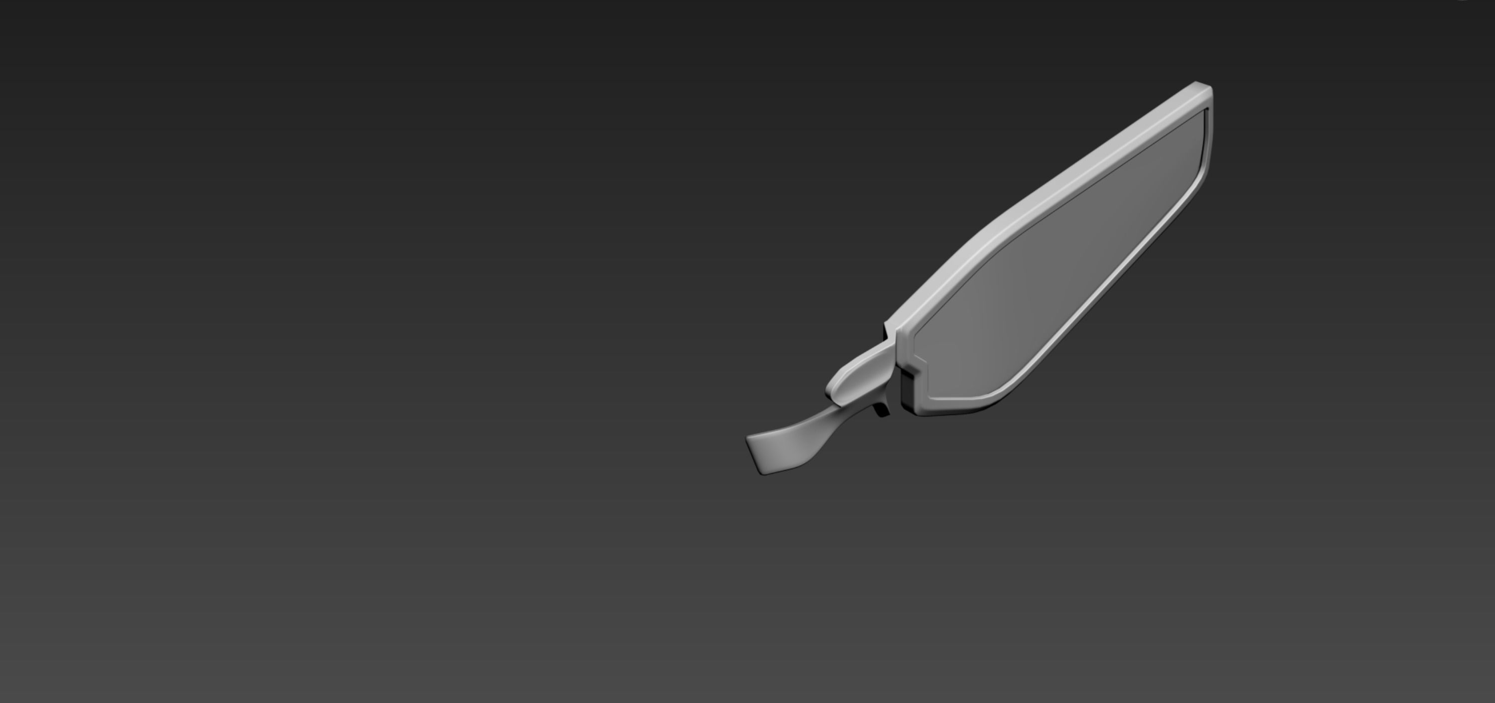 HighPoly Set of two Monocle for right and left eye 3D model | CGTrader