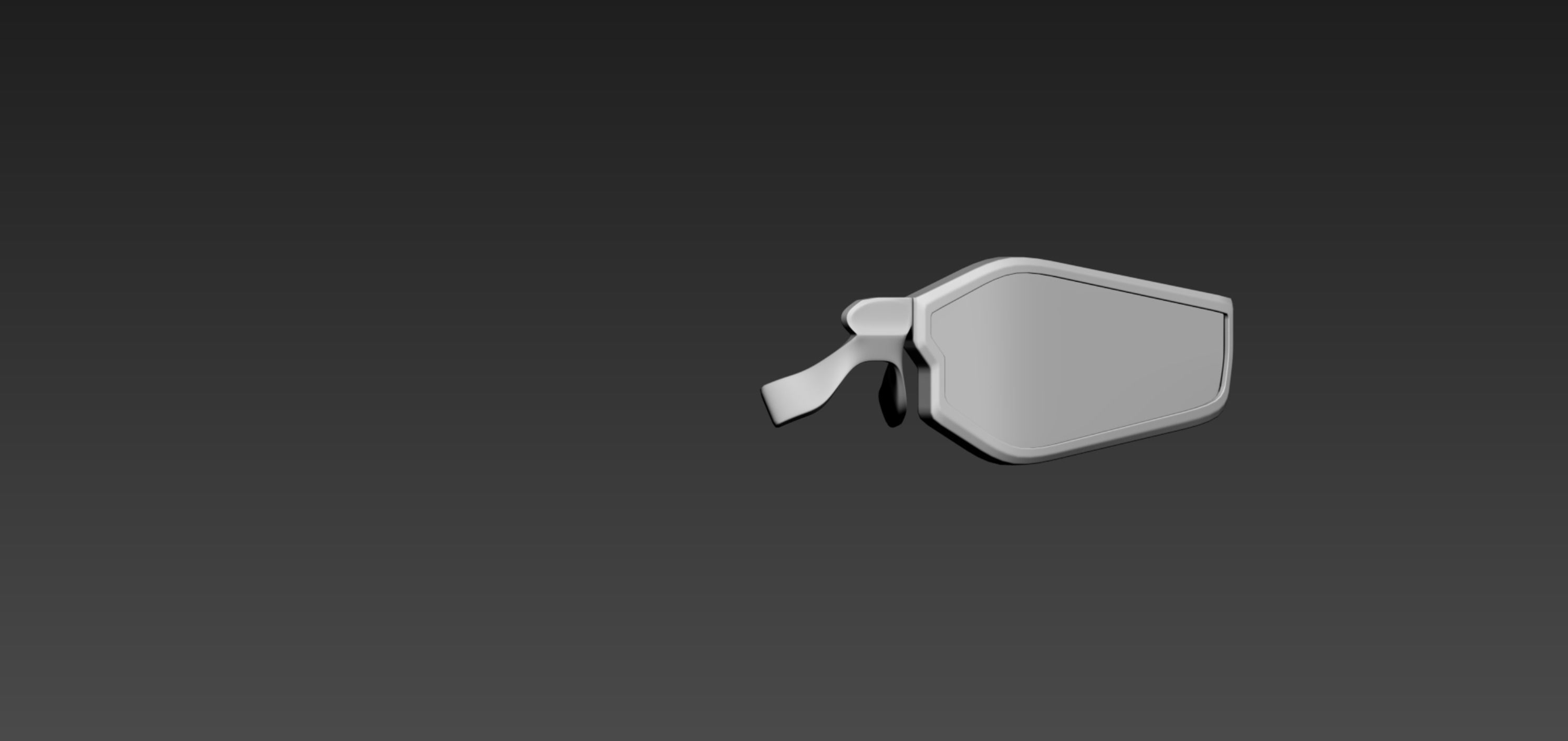 HighPoly Set of two Monocle for right and left eye 3D model | CGTrader