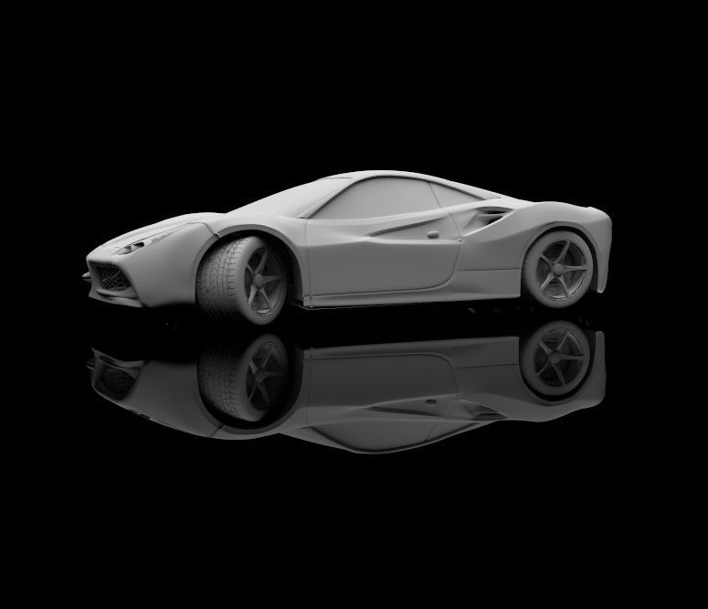 ferrari 488 gtb 3d model 3D model | CGTrader