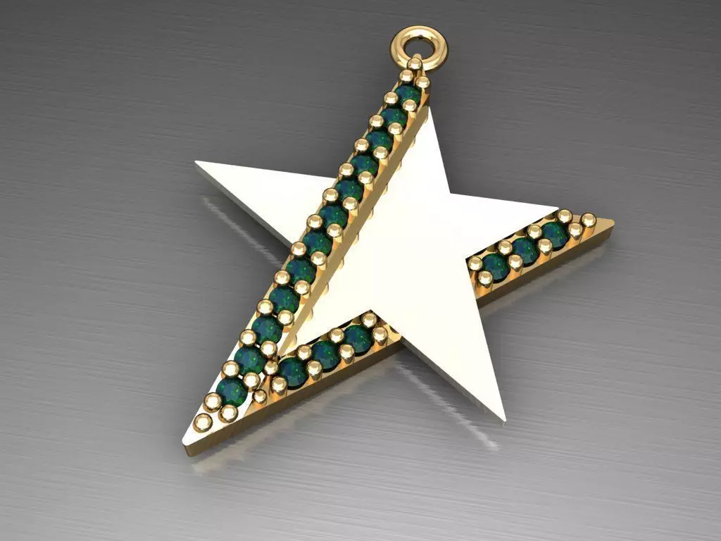 Y47- Diamond Earring 3D model 3D printable | CGTrader
