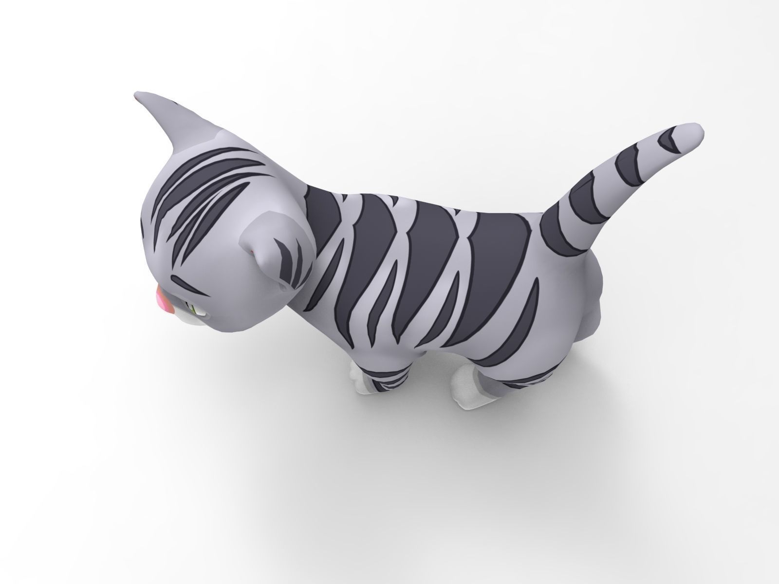 3D model Cartoon Cat Animated VR / AR / low-poly rigged animated | CGTrader