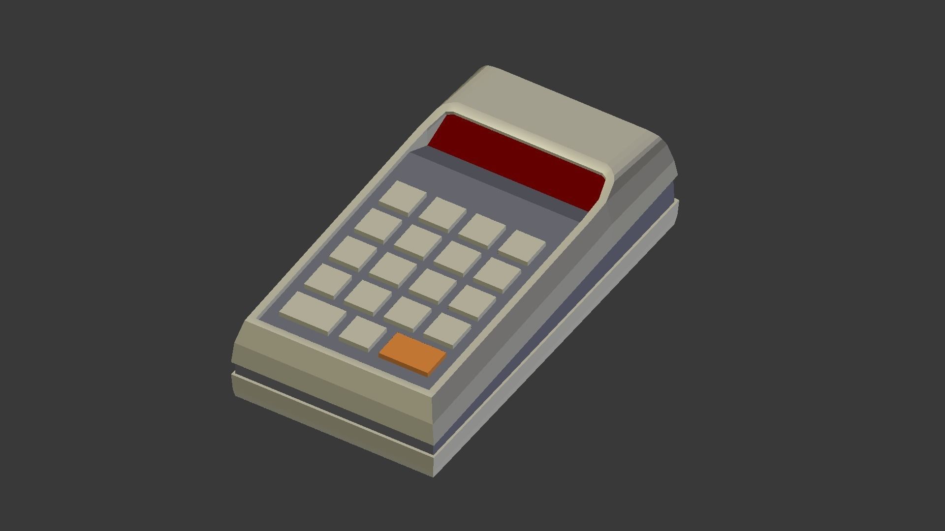 Retro Calculator 3D model | CGTrader