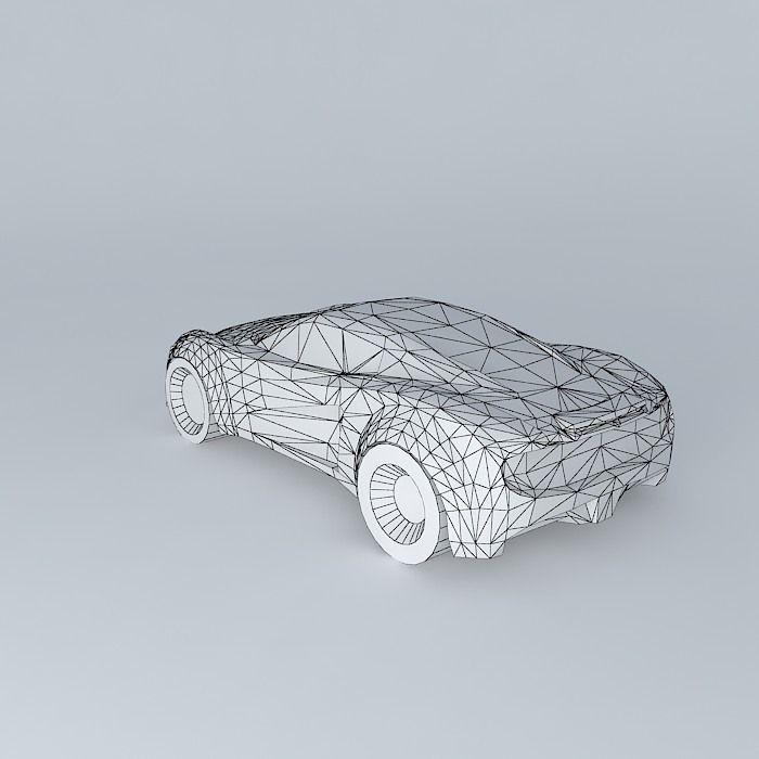 Sports car template NEG free 3D model | CGTrader
