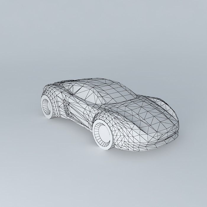 Sports car template NEG free 3D model | CGTrader