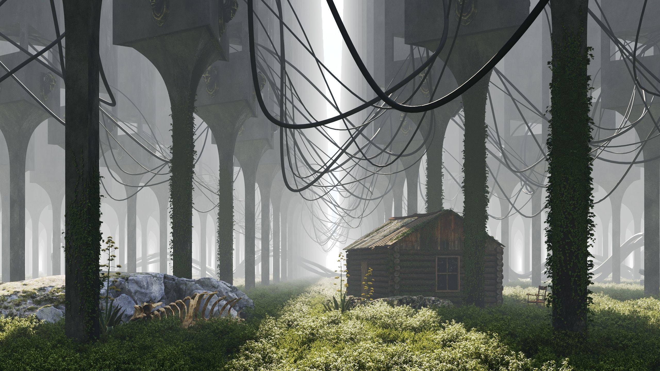 STONE FOREST the concept of post-Apocalypse 3D model | CGTrader