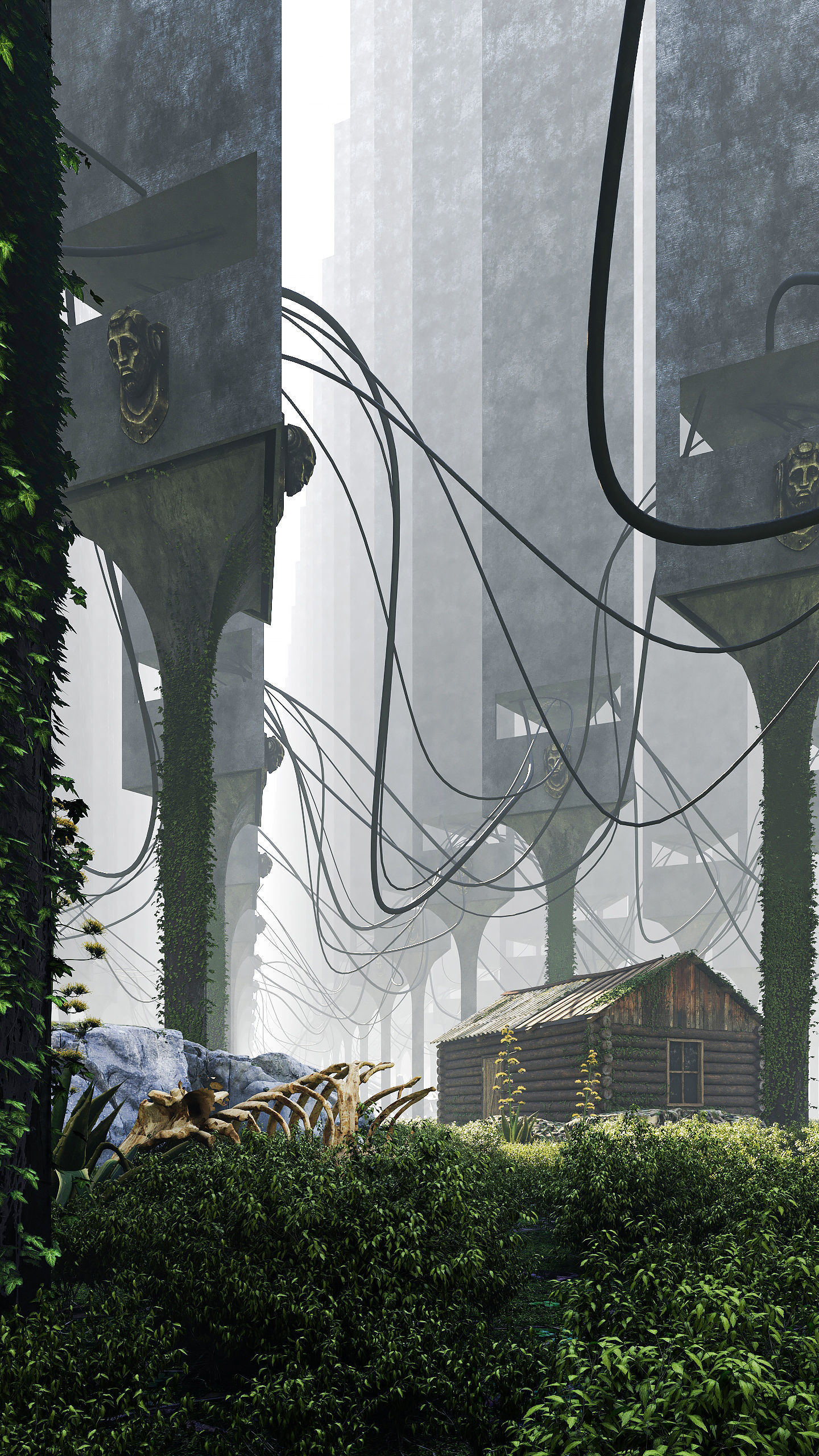 STONE FOREST the concept of post-Apocalypse 3D model | CGTrader