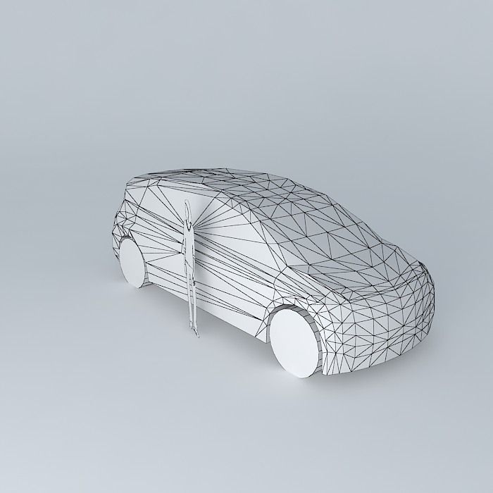 Monospace car template template NEG free 3D model | CGTrader