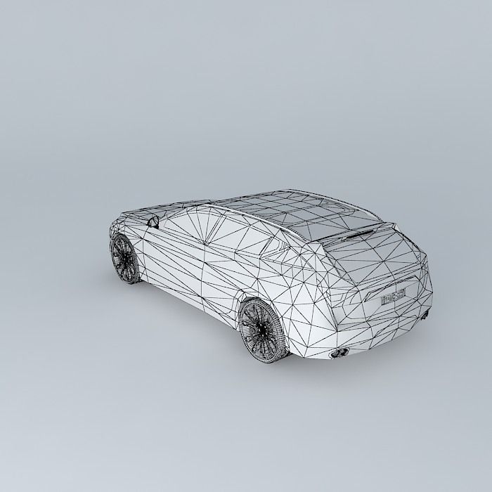 Family car template free 3D model | CGTrader