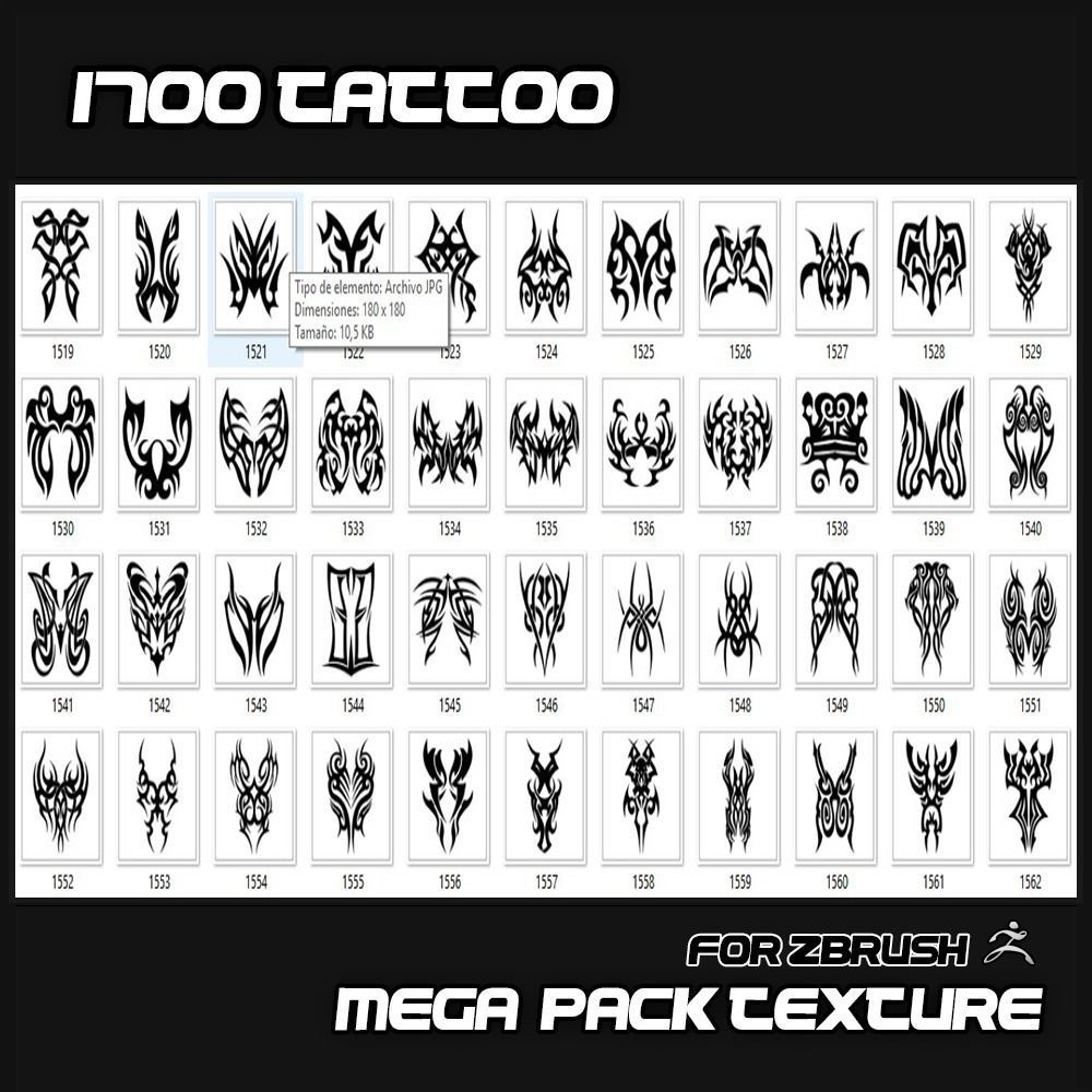 1700 TATTOO MEGAPACK TEXTURE Texture | CGTrader