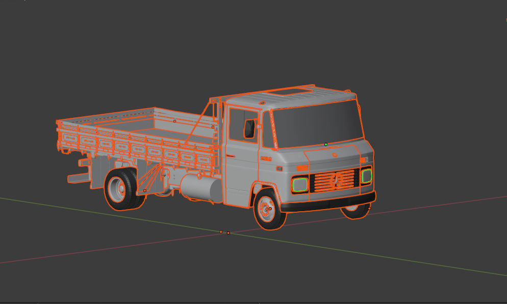 Mercedes 608 710 TRUCK 3D model rigged | CGTrader