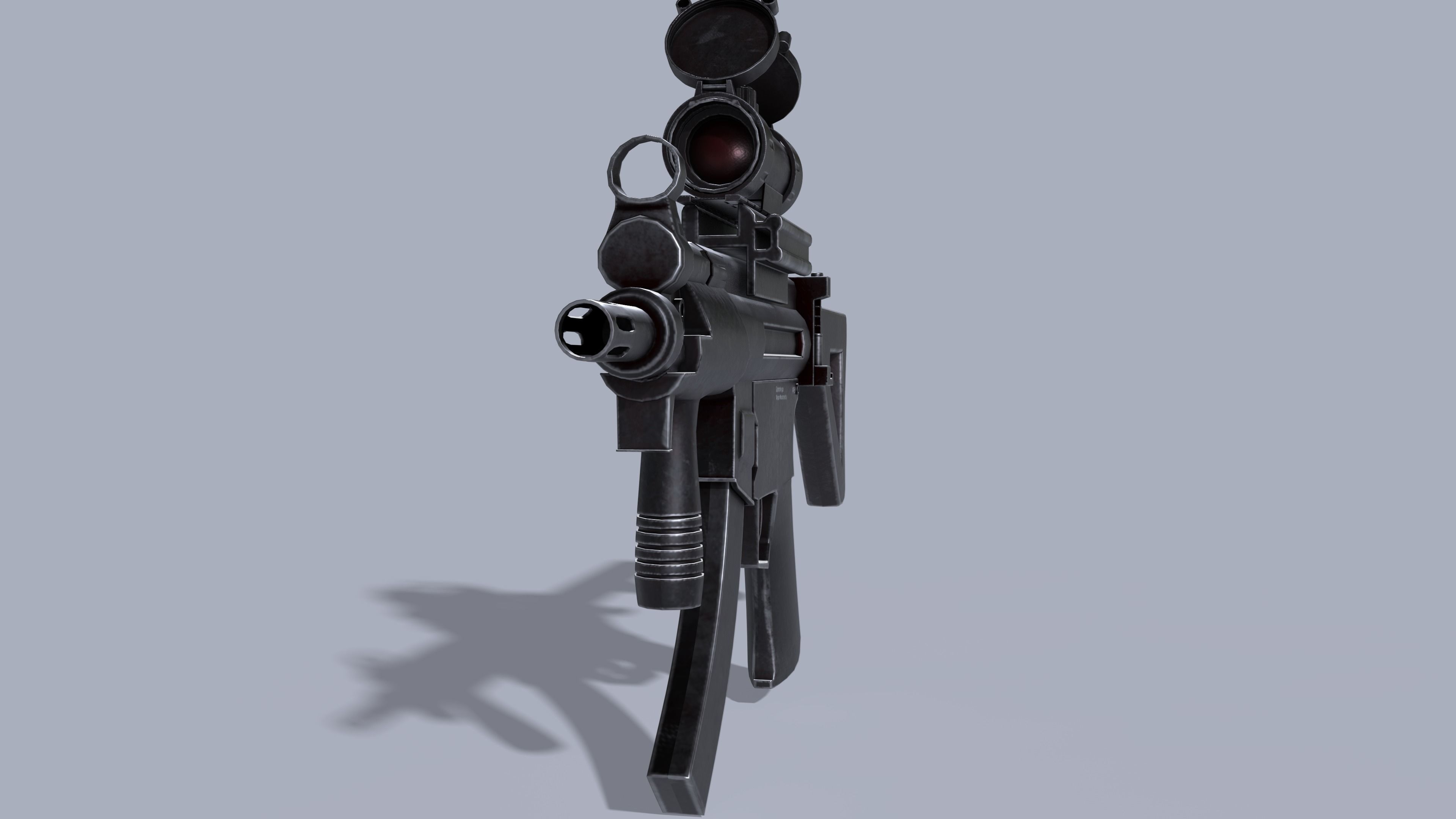 3D model MP5 with Scope VR / AR / low-poly | CGTrader