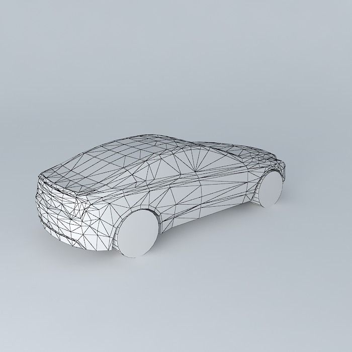 NEG Sedan car Template free 3D model | CGTrader