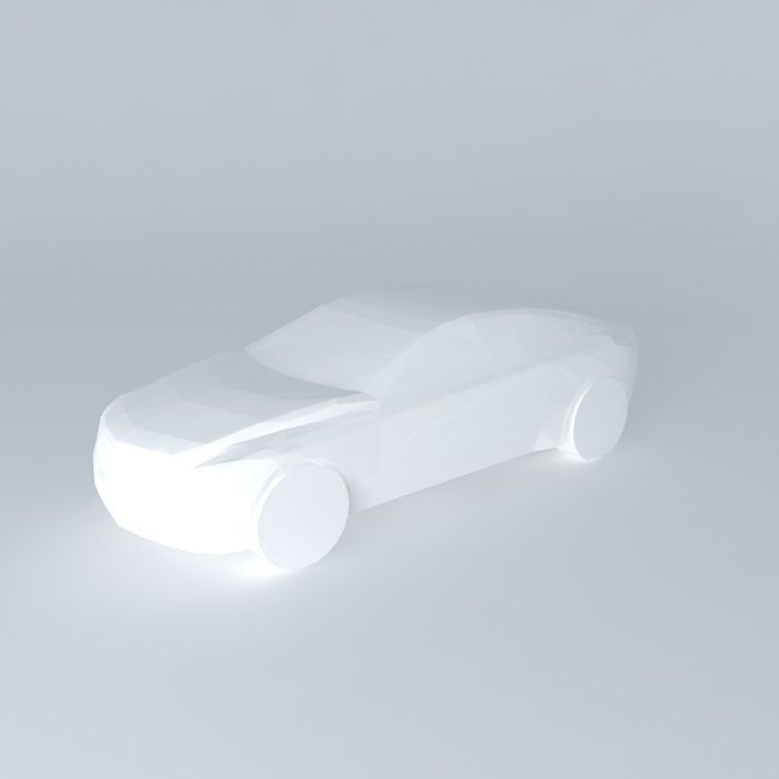 NEG Sedan car Template free 3D model | CGTrader