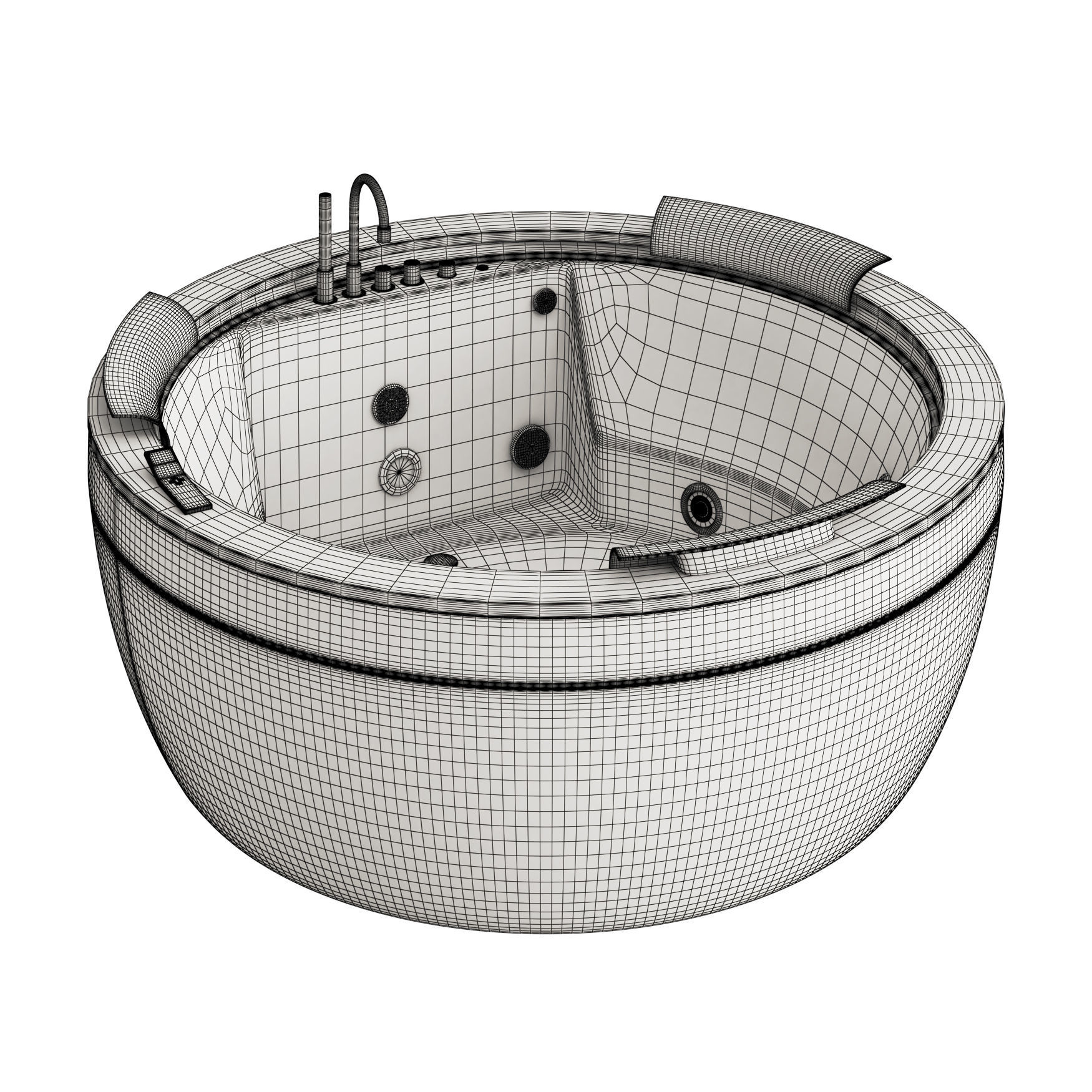 Jacuzzi Nova Top AQS 3D model | CGTrader