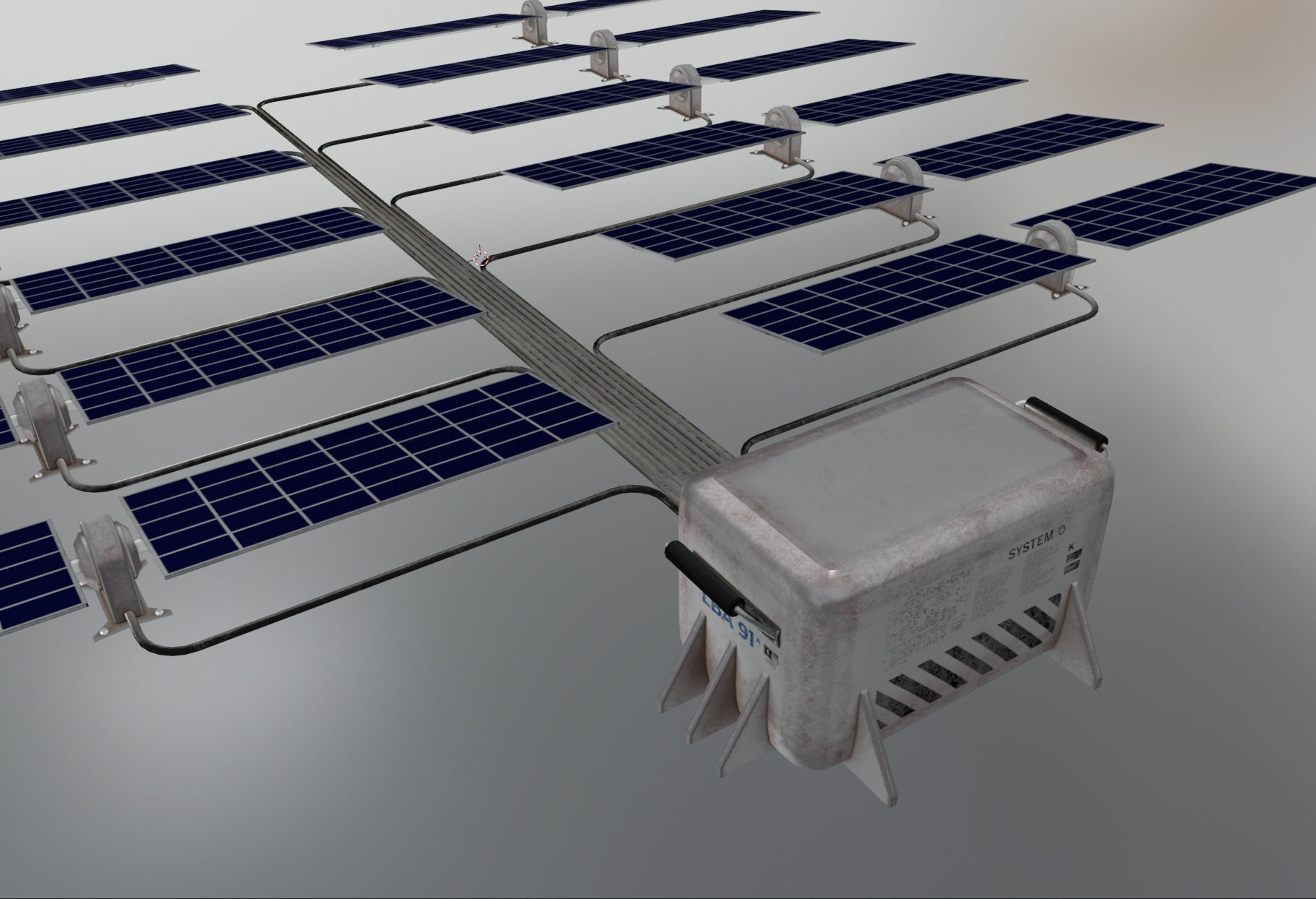 3D model Solar Panels Set and Pack Source Files Attached 8K Textures VR ...