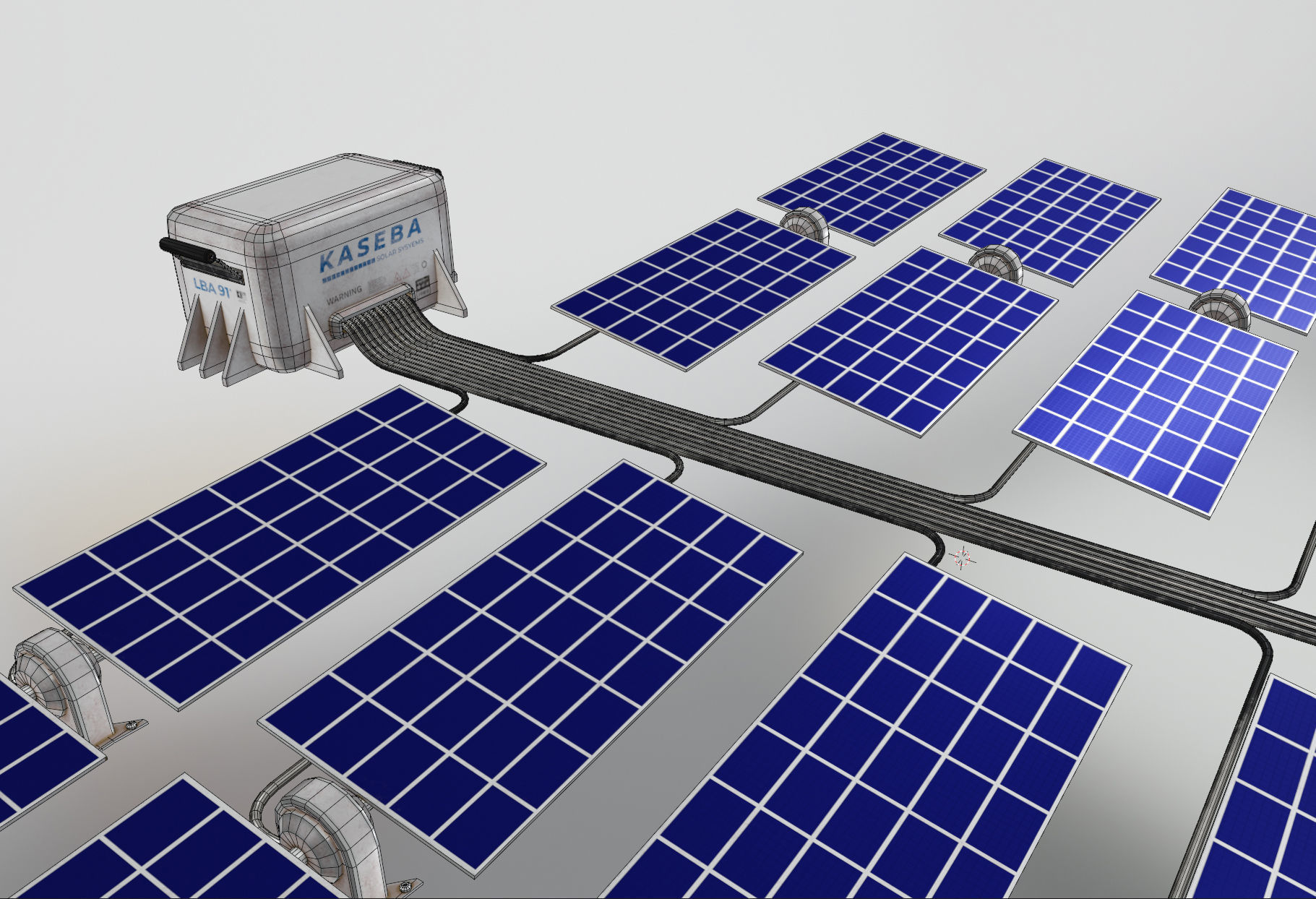 3D model Solar Panels Set and Pack Source Files Attached 8K Textures VR ...