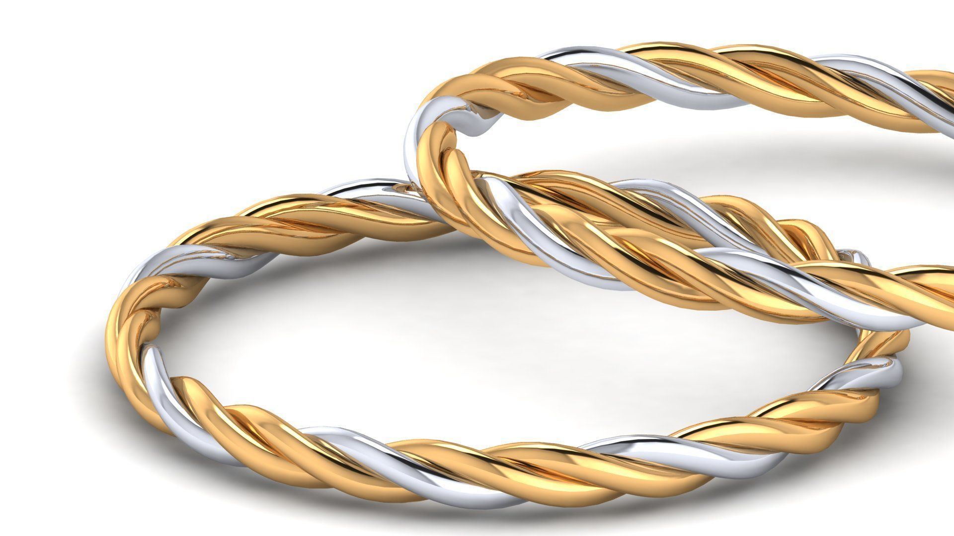 Gold Bangle Bracelet 3D model 3D printable | CGTrader