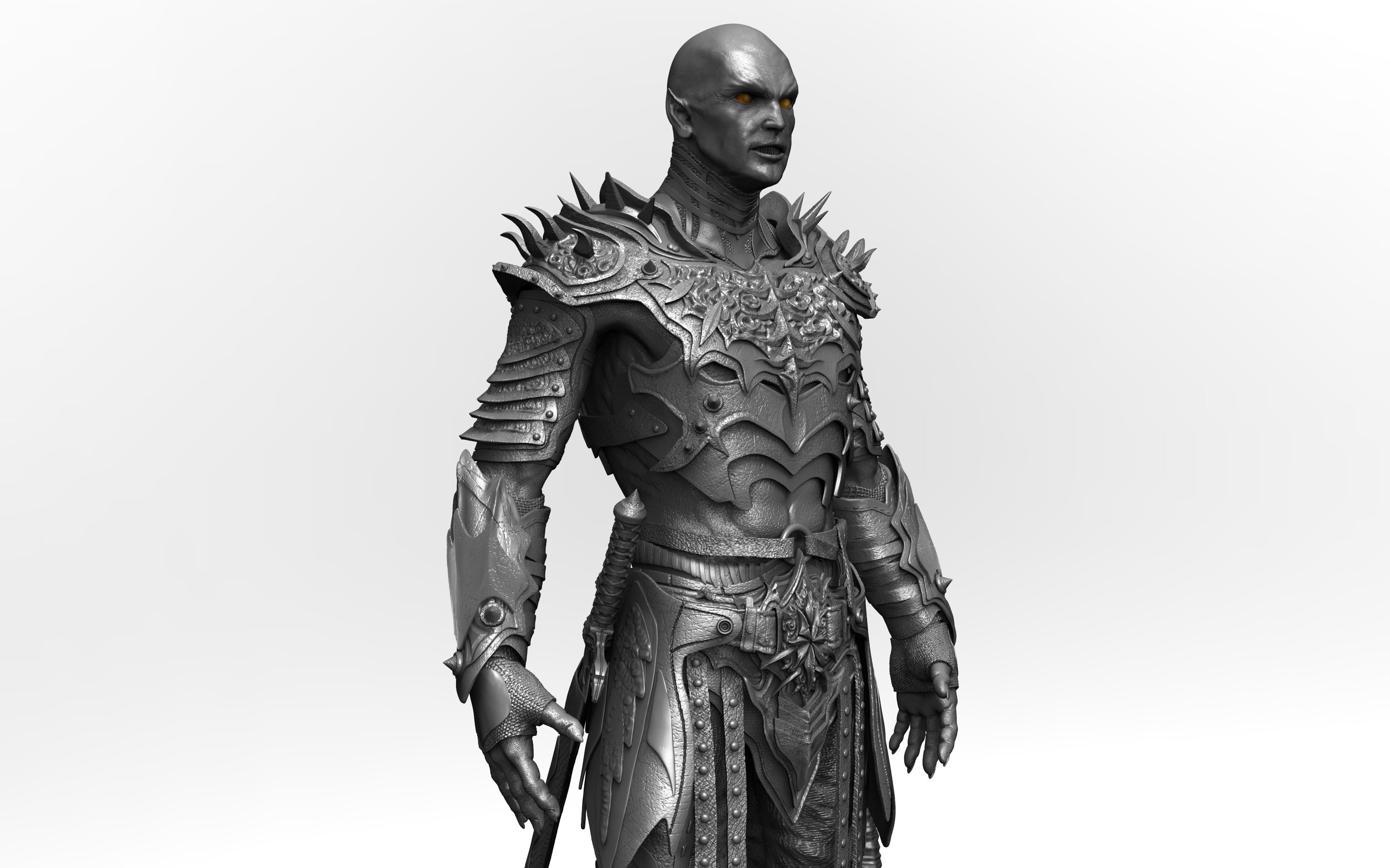 Dark elf free 3D model | CGTrader