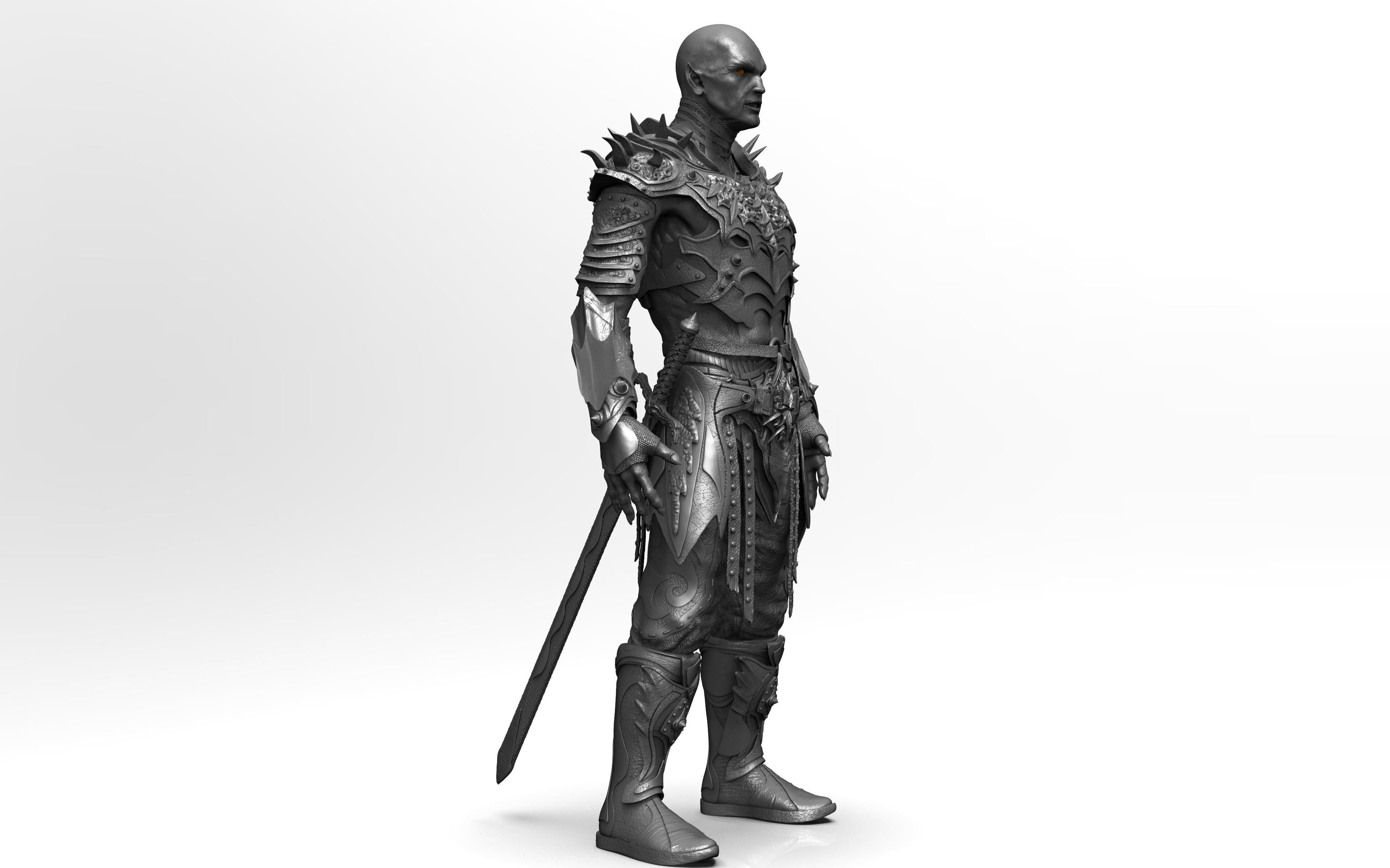 Dark elf free 3D model | CGTrader