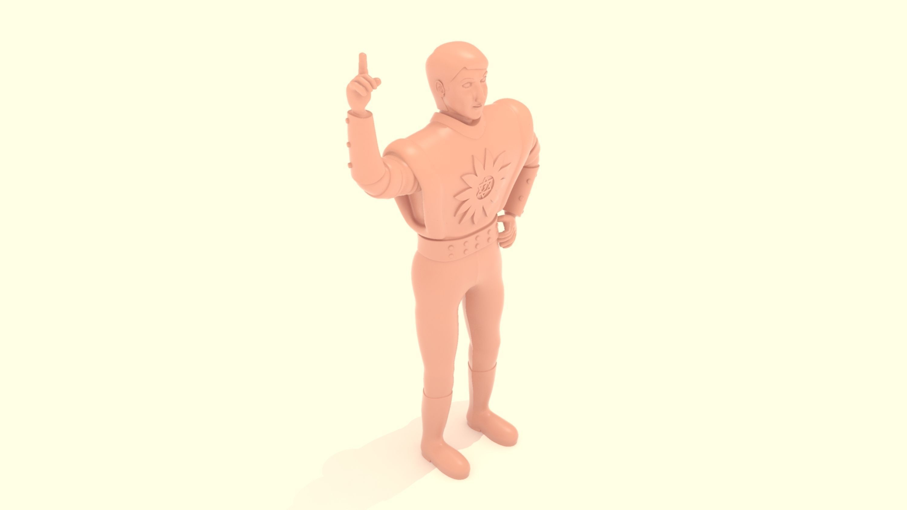 Shaktimaan Hand Up 3D model 3D printable | CGTrader
