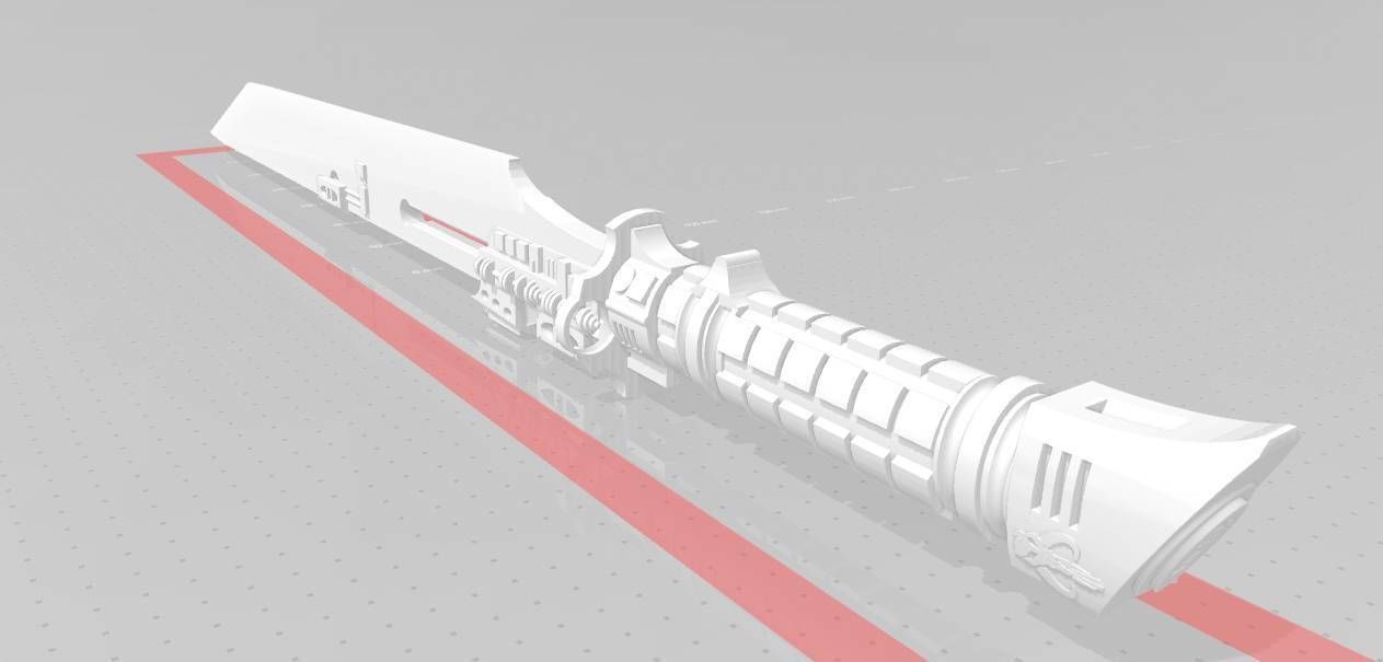 Vibroblade knife with line 3D model 3D printable | CGTrader