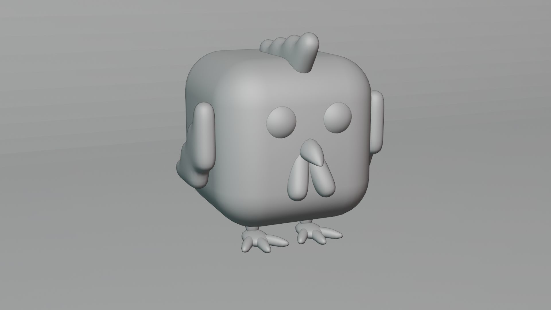 Cute cartoon Chicken 3d cube stylized Character animal 3D model 3D ...