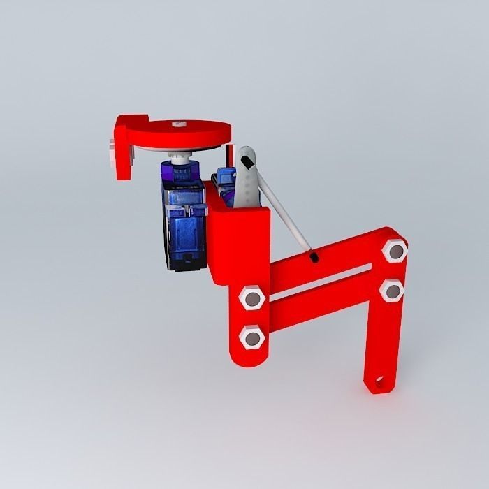 Coordination with servo motors free 3D model | CGTrader