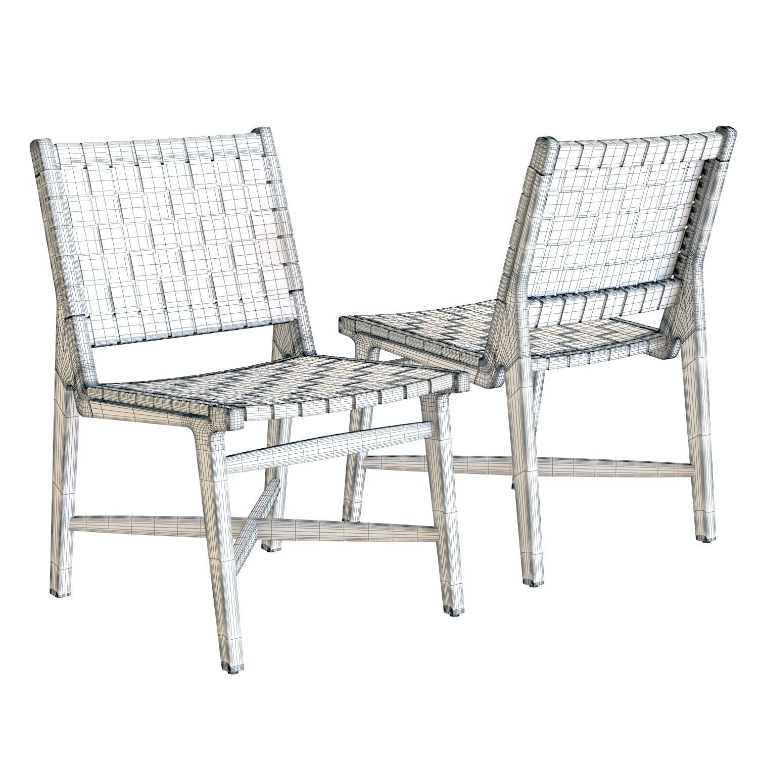 Crate and Barrel - Taj Dining Chair 3D model | CGTrader