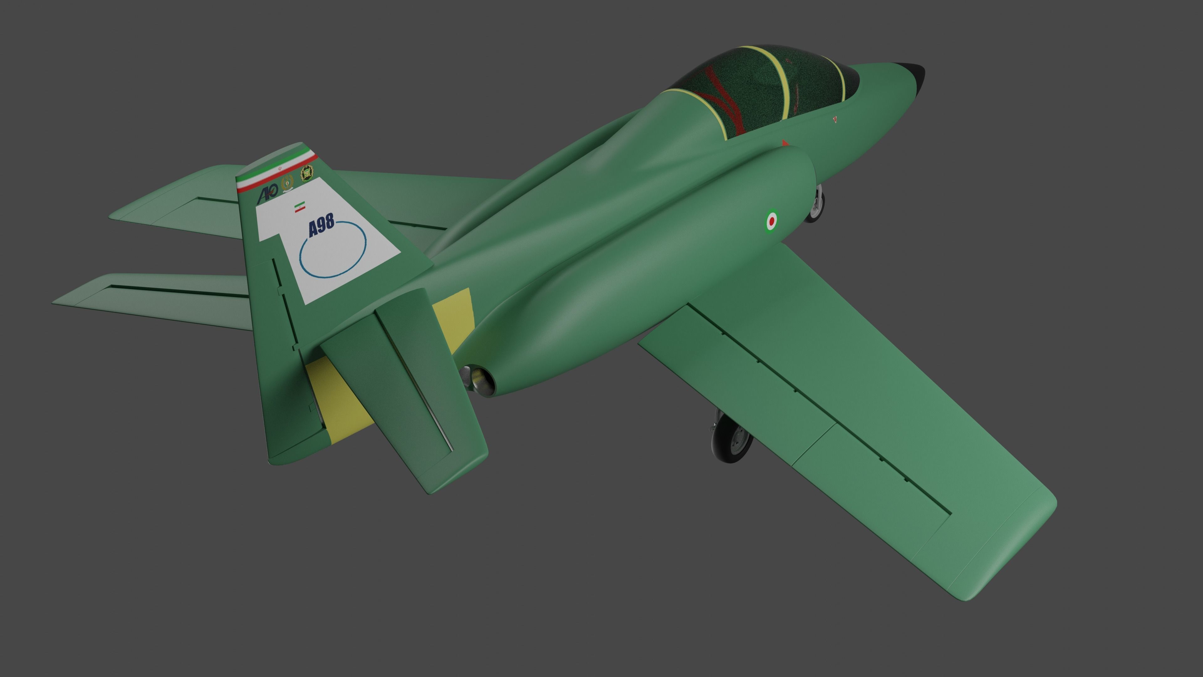 Iranian Air Force - Kowsar 88 - YASIN - THE IRANIANS PRIDE - 3D model ...
