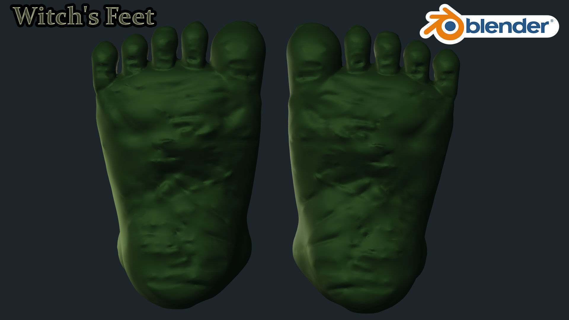 feet of witch 3D model | CGTrader