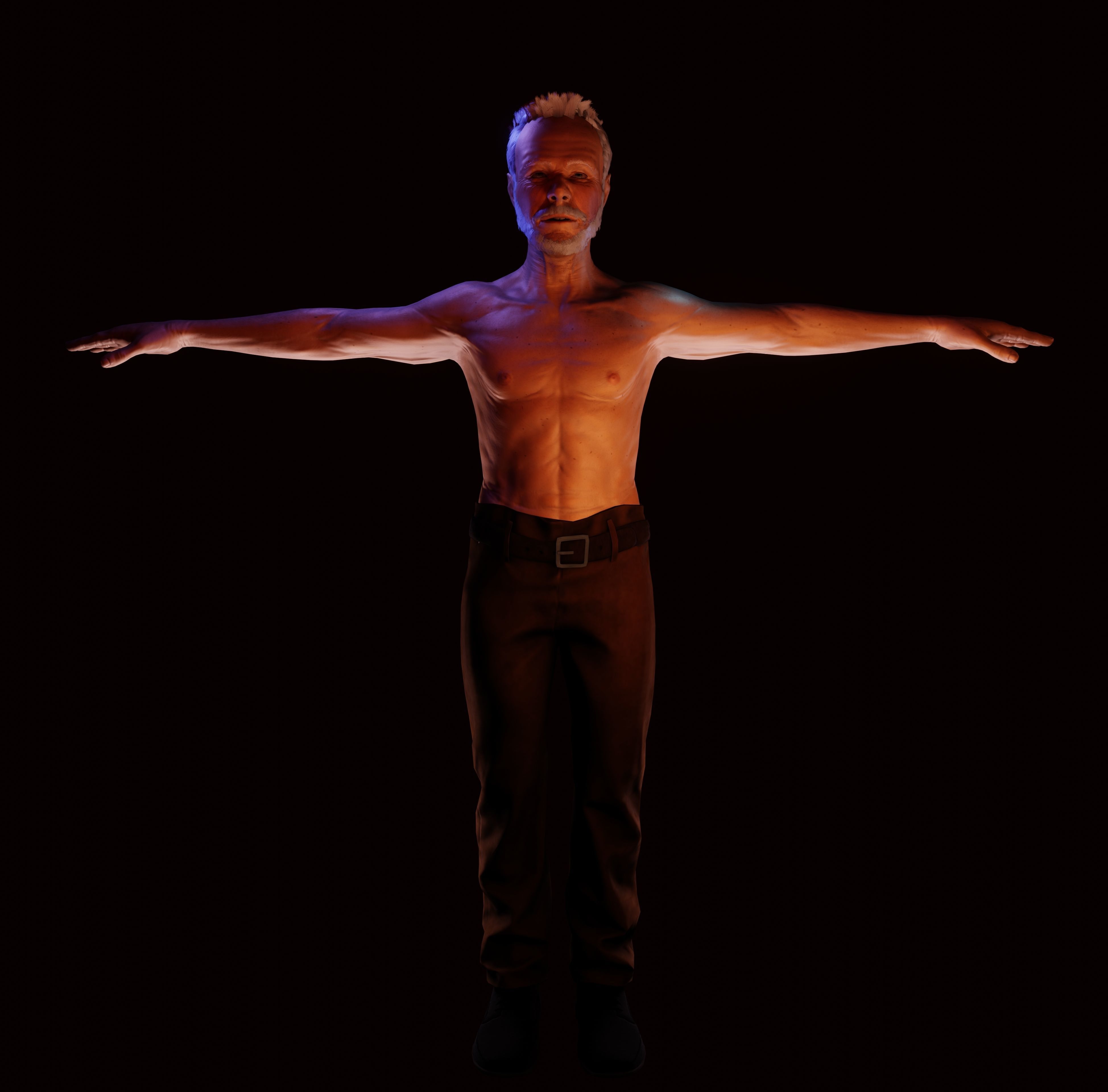 Dr Monty Zombie Killing Machine free VR / AR / low-poly 3D model rigged ...